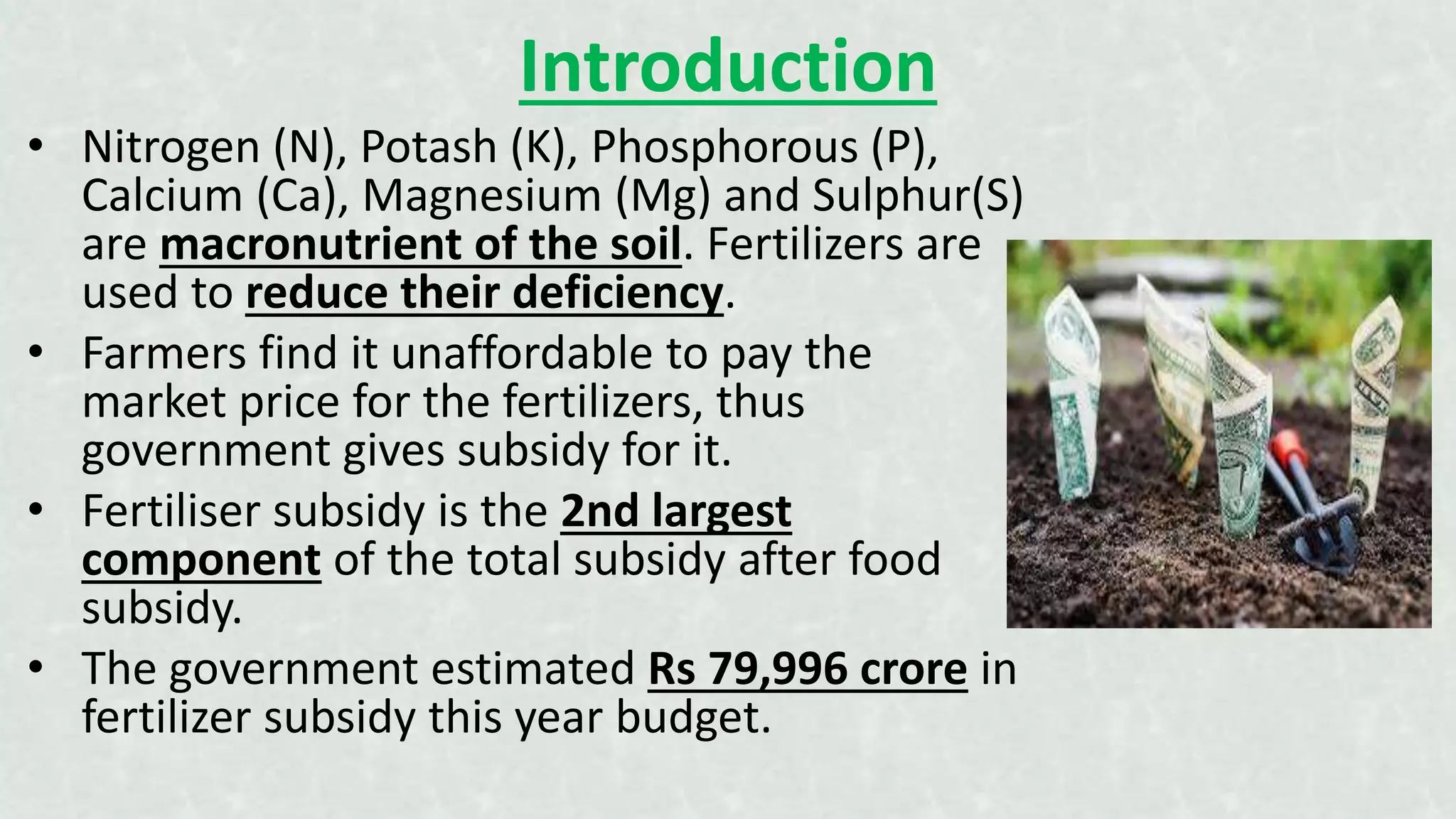 DBT in fertiliser | PPTX