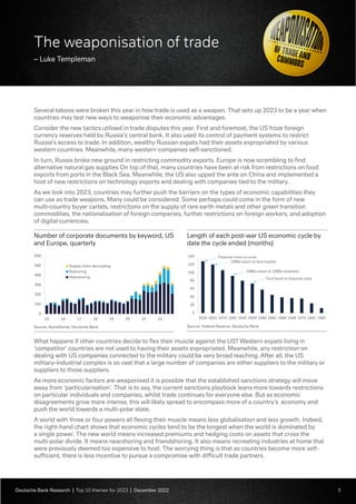 Deutsche Bank - Top 10 themes for 2023 | PDF