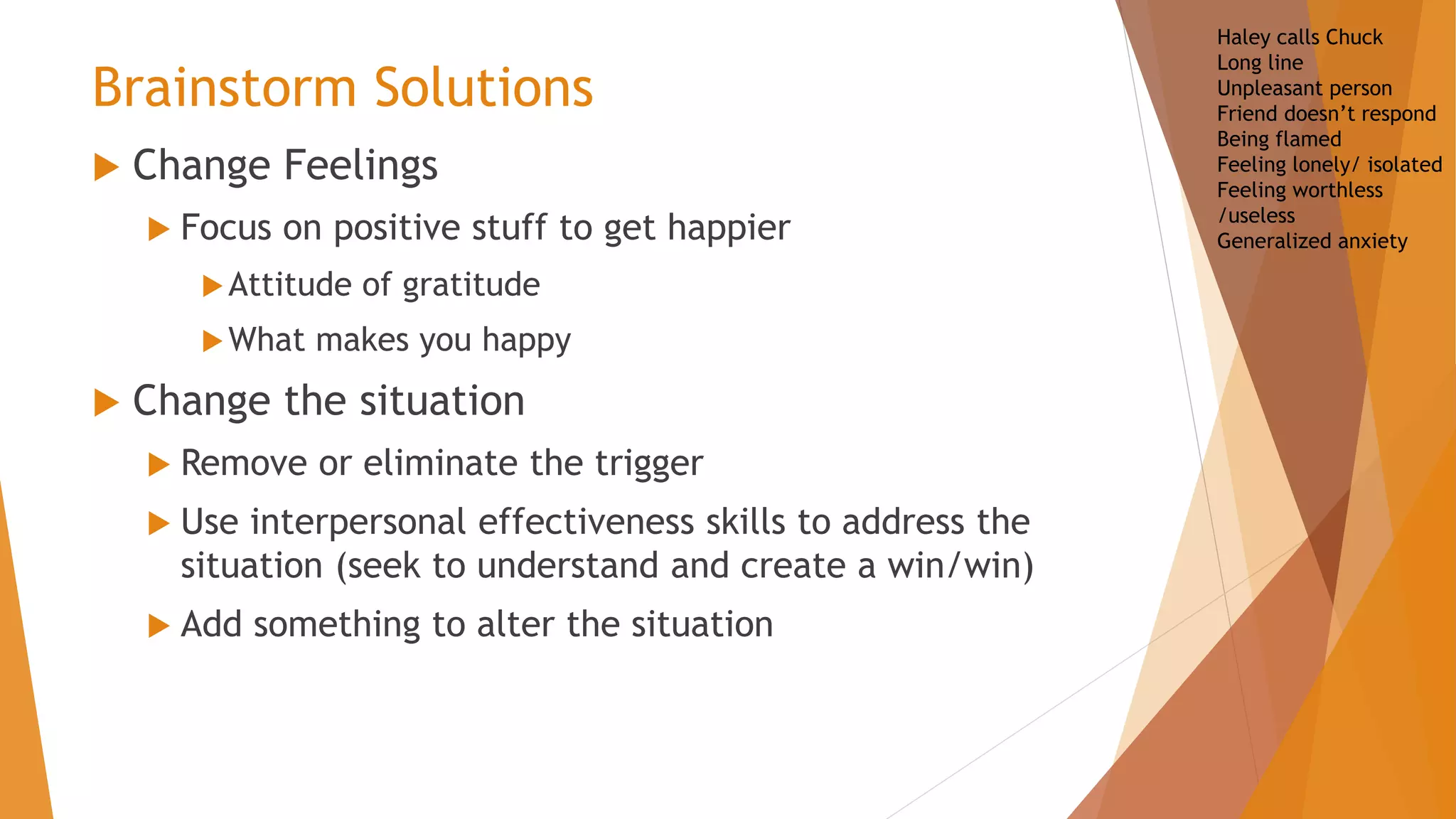 Dialectical Behavior Interventions: Problem Solving | PPTX