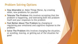 Dialectical Behavior Interventions: Problem Solving | PPTX