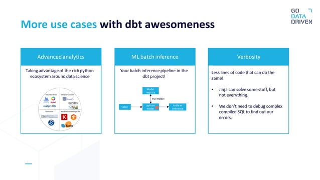 dbt Python models - GoDataFest by Guillermo Sanchez | PPT
