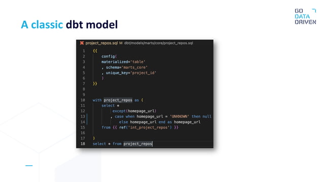 dbt Python models - GoDataFest by Guillermo Sanchez | PPT