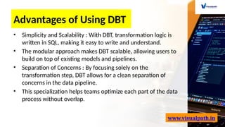 DBT Training in Hyderabad | Data Build Tool Training Online Course | PPTX