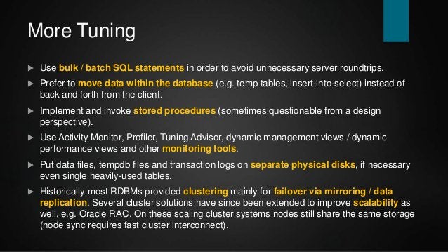 Database Performance Tuning | PPTX
