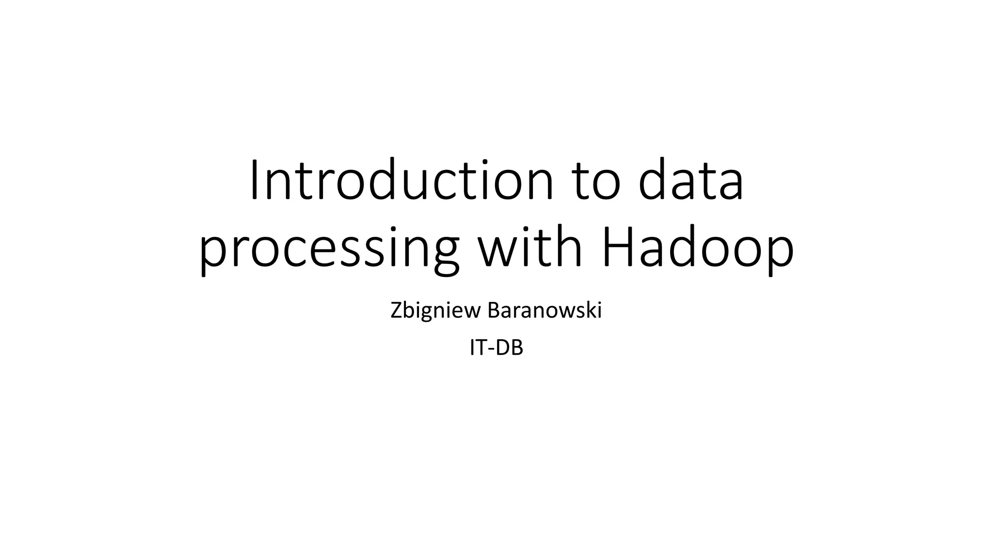 Hadoop ppt on the basics and architecture | PPT
