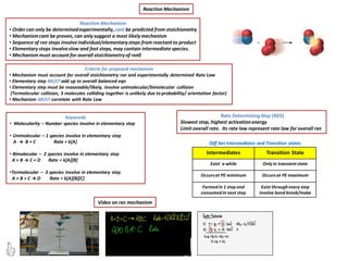 IB Chemistry on Reaction Mechanism | PDF
