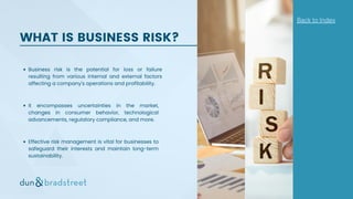 Understanding Business Risks: Types and Impact on Companies | PDF
