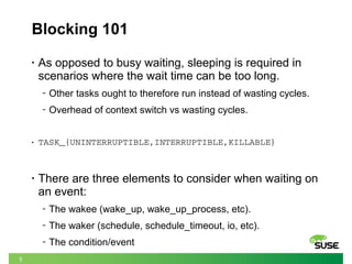 Much Ado About Blocking: Wait/Wakke in the Linux Kernel | PPT