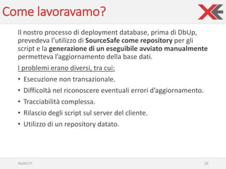 DbUp - A real case of database migration | PPTX