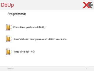 DbUp - A real case of database migration | PPTX