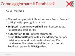 DbUp - A real case of database migration | PPTX