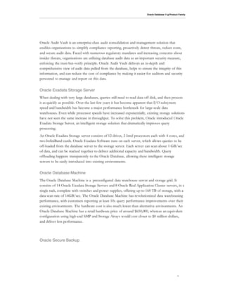 Oracle Database 11g Product Family | PDF