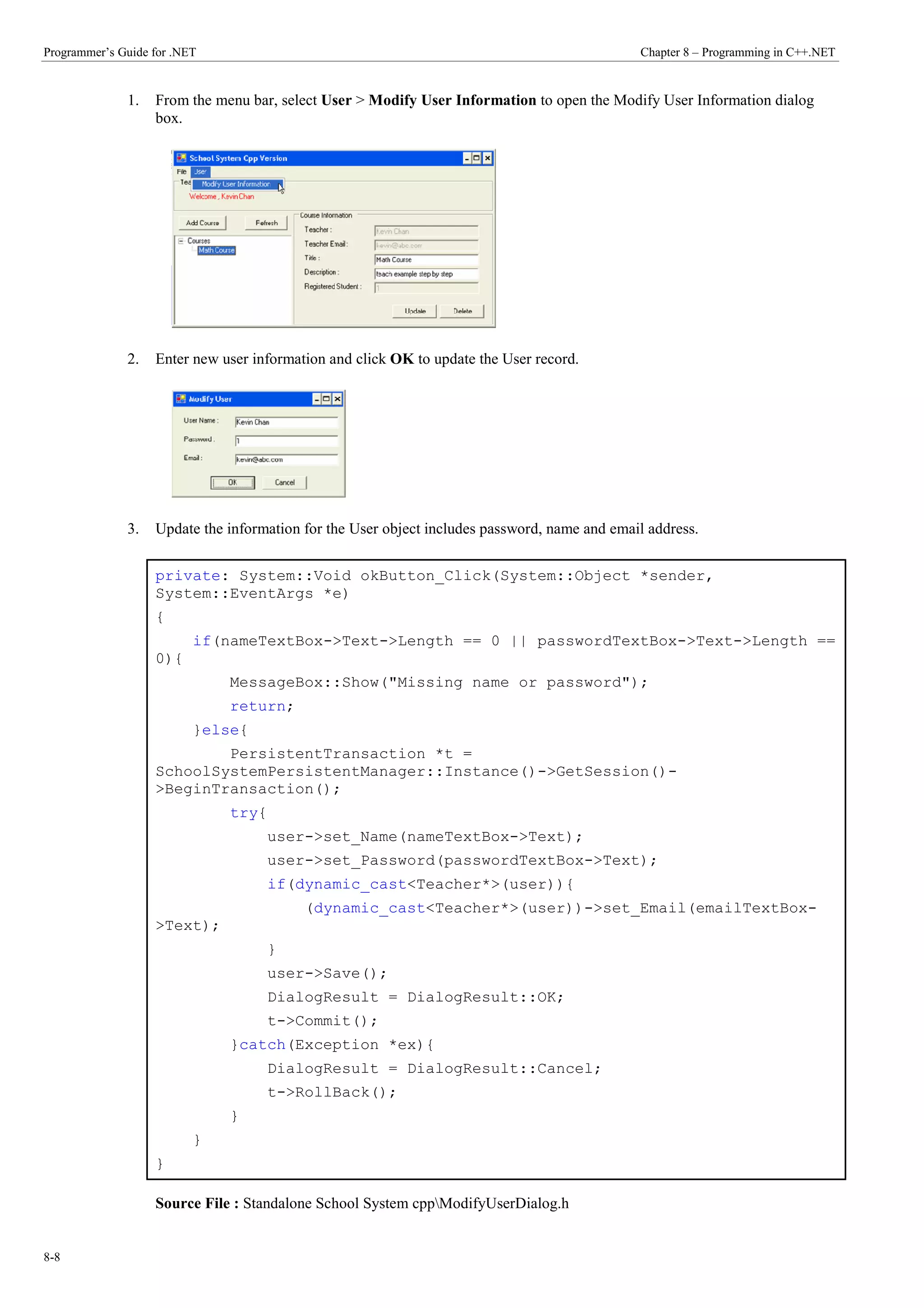 Dbva dotnet programmer_guide_chapter8 | PDF | Programming Languages | Computing