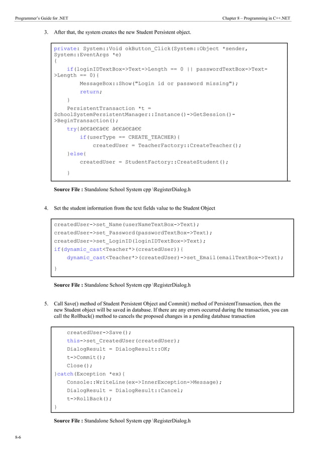 Dbva dotnet programmer_guide_chapter8 | PDF | Programming Languages | Computing