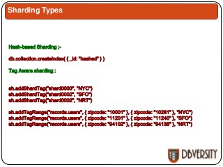 DBVersity MongoDB Online Training Presentations | PPTX