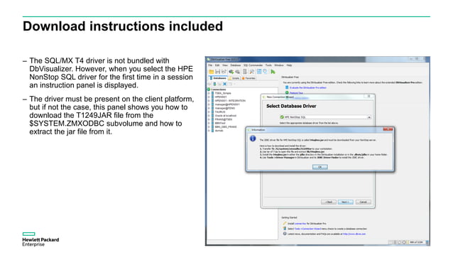 DbVisualizer for NonStop SQL | PPT