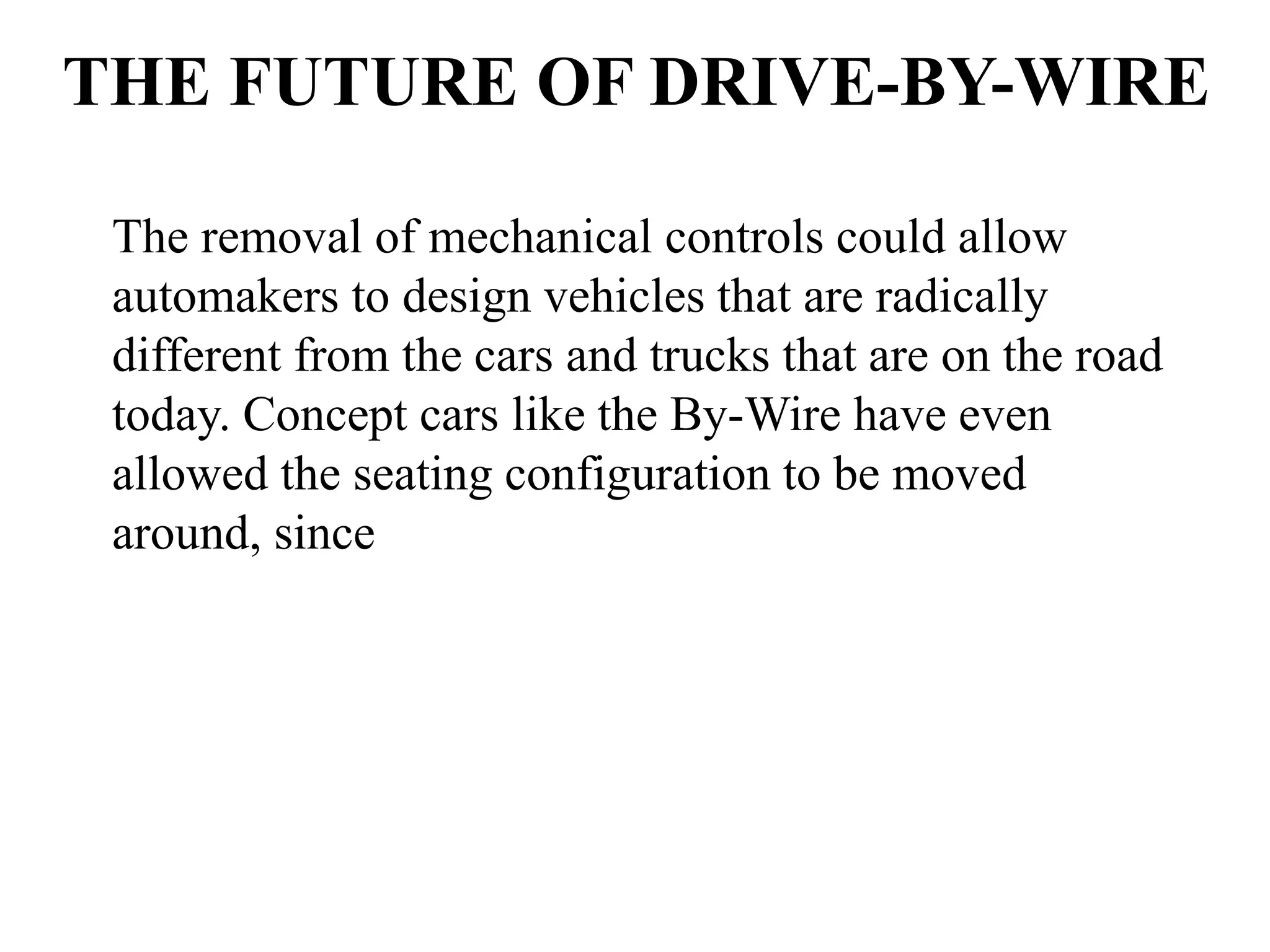 Drive-by-Wire system in automobile | PPTX