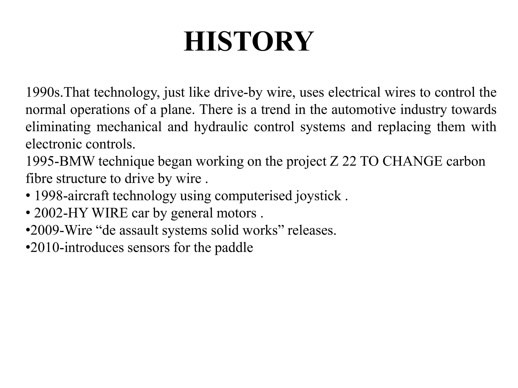 Drive-by-Wire system in automobile | PPTX