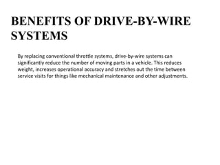 Drive-by-Wire system in automobile | PPTX | Radio Control | Hobbies ...
