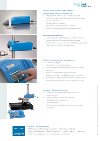 Roughness Tester W20 for Waveness and Roughness Mobile | PDF