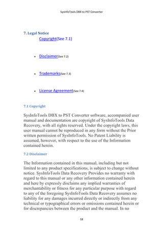 SysInfoTools DBX to PST Converter | PDF