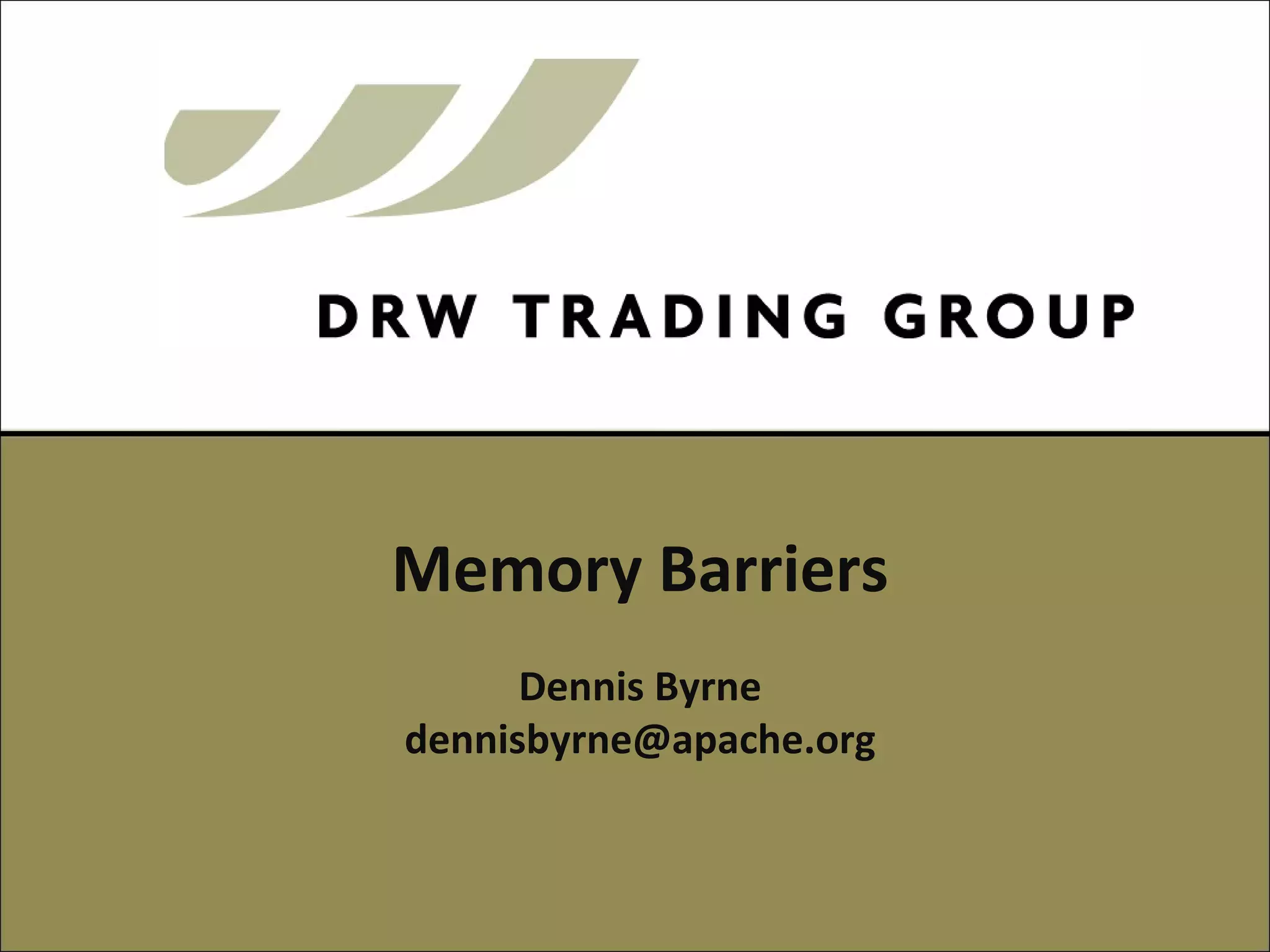 Memory Barriers | PPT