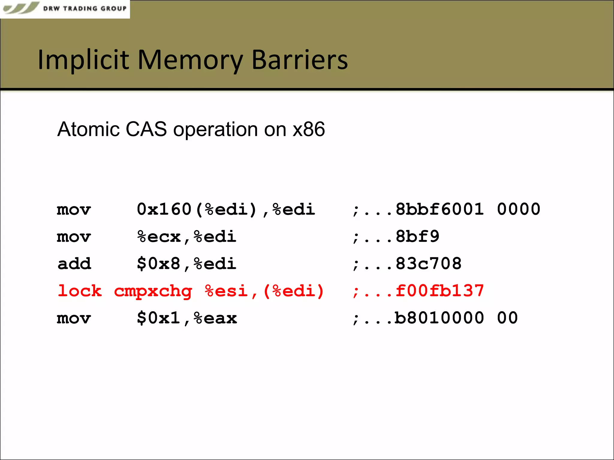 Memory Barriers | PPT