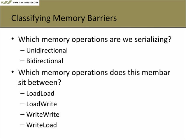 Memory Barriers | PPT