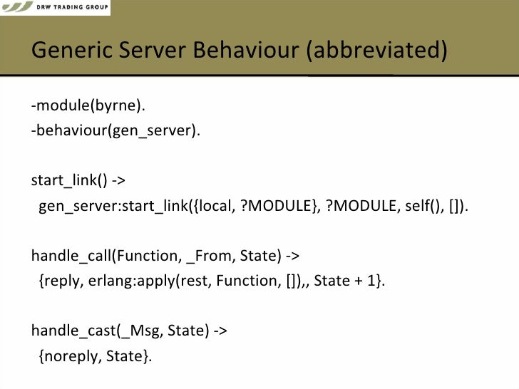 The Erlang Programming Language