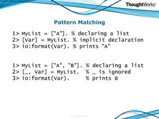 The Erlang Programming Language | PPT