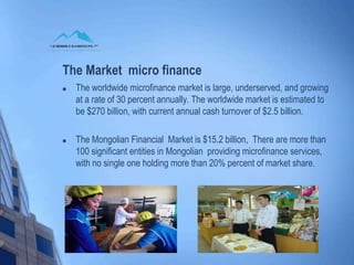 Dbz 7 microfinance of mongolia | PPTX | Business Accounting & Finance ...