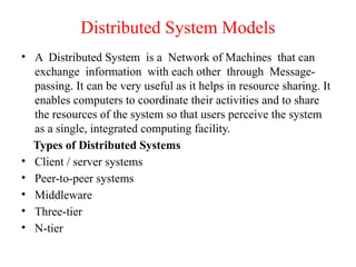 Explanation of Distributed Systems models.pptx