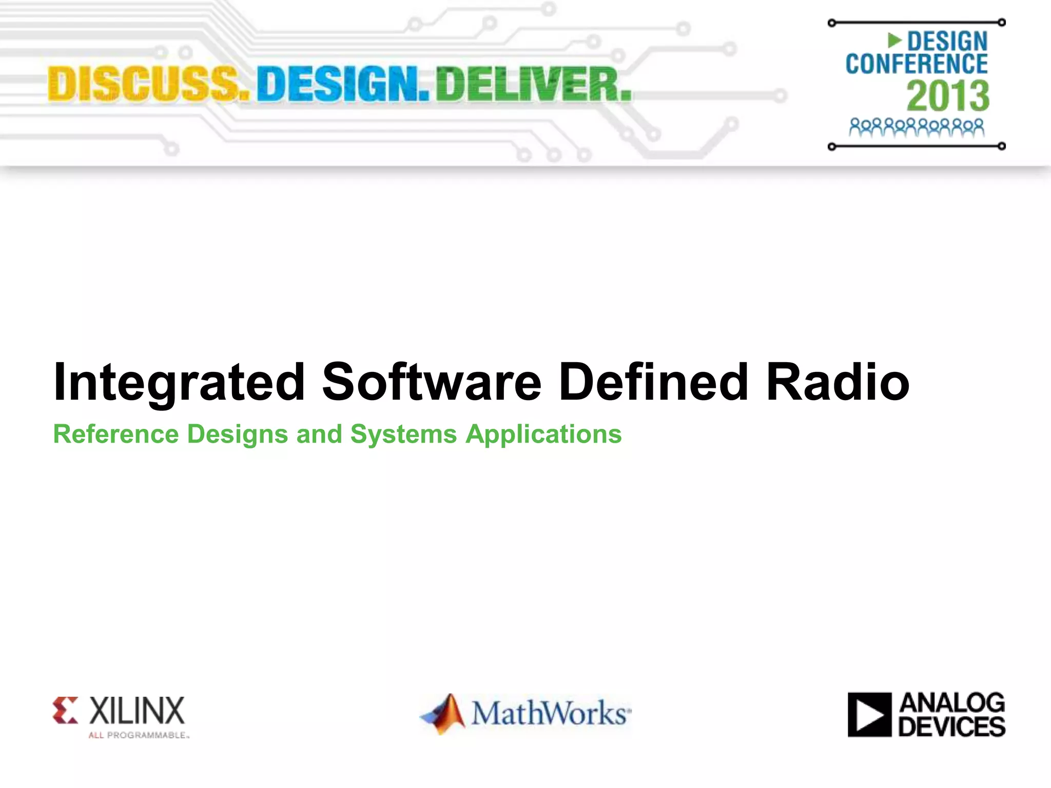 Integrated Software Defined Radio (Design Conference 2013) | PPTX ...