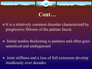 Dupuytren's Contracture | PPT