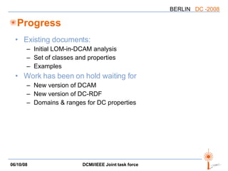 DC-2008 DCMI/IEEE workshop | PPT