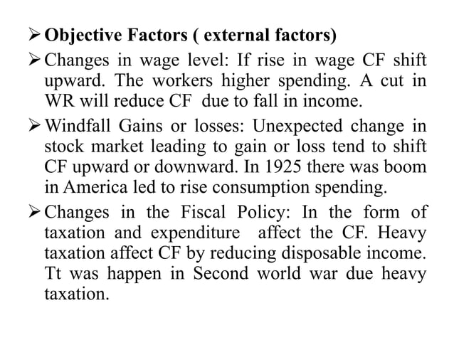 Determinants of Consumption Function | PPTX