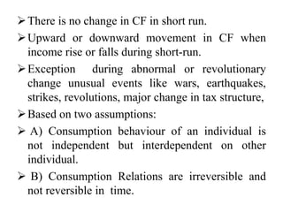 Determinants of Consumption Function | PPTX