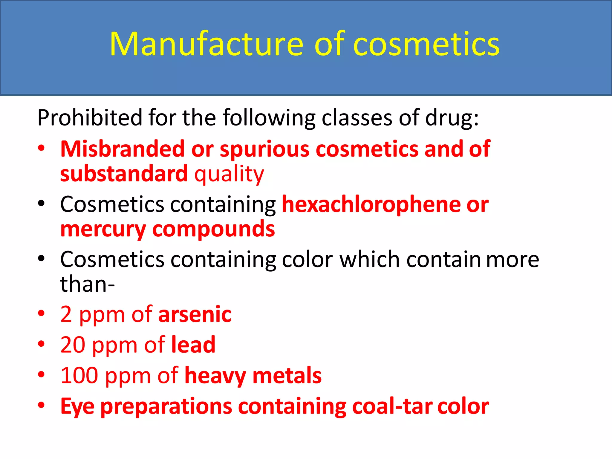 Drugs and Cosmatic Act,1940 and its rules 1945 | PDF