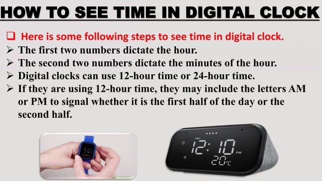 Presentation on Digital Clock | PPTX