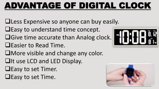 Presentation on Digital Clock | PPTX