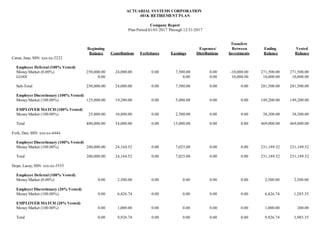 Sample Report: 401k Retirement Plan | PDF