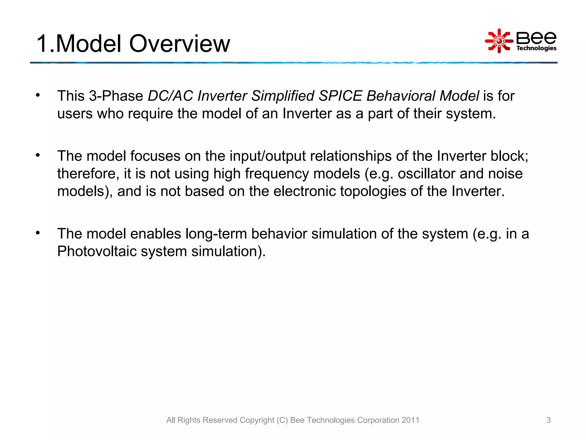 DC/AC 3-Phase Inverter (LTspice Model) | PPT