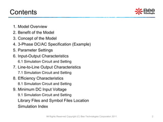 DC/AC 3-Phase Inverter (LTspice Model) | PPT