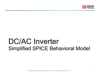 DC/AC Inverter (PSpice Model) | PPT