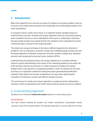 Divide and Conquer Case Study | PDF
