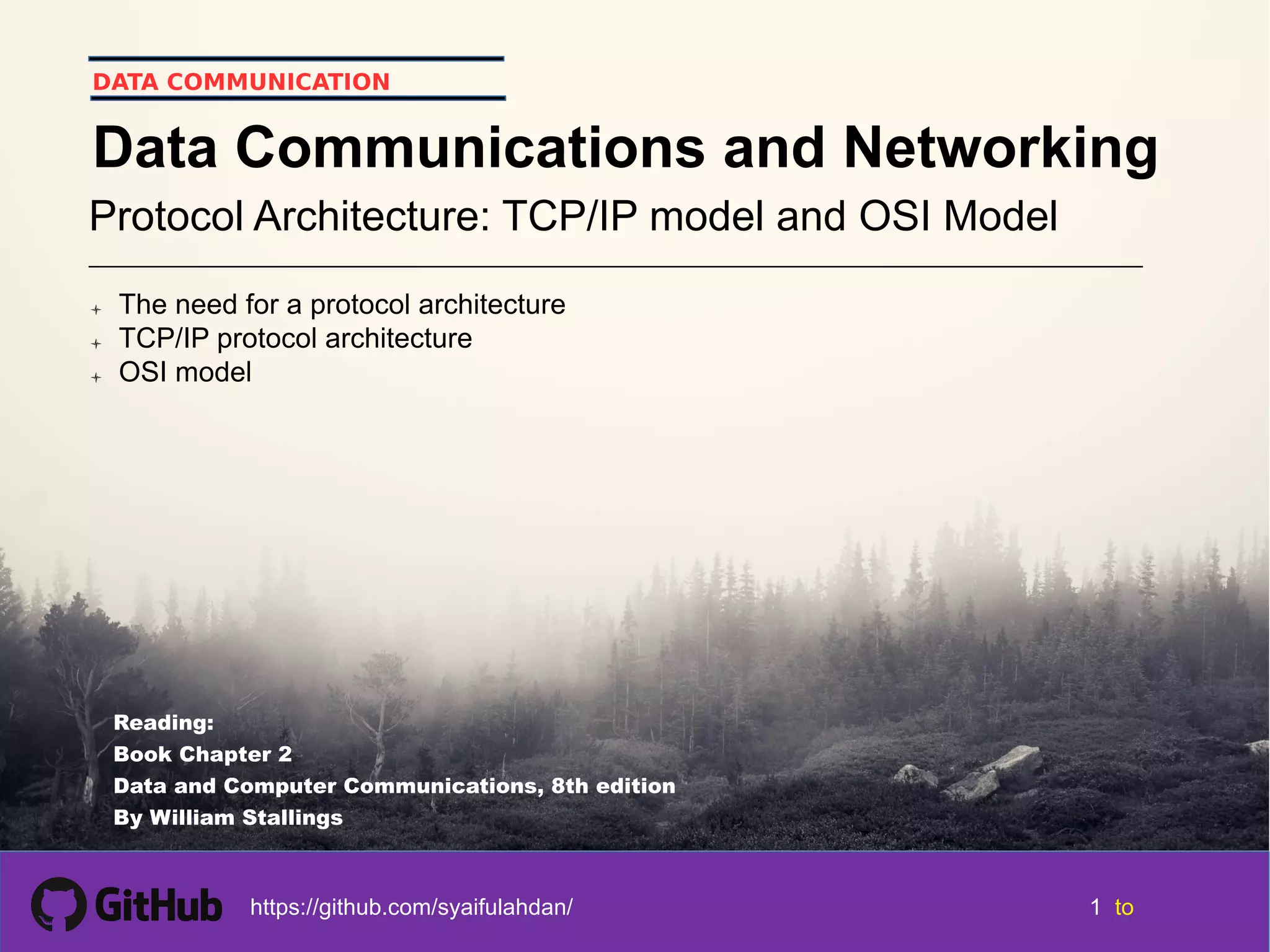 Dc ch02 : protocol architecture | PPT