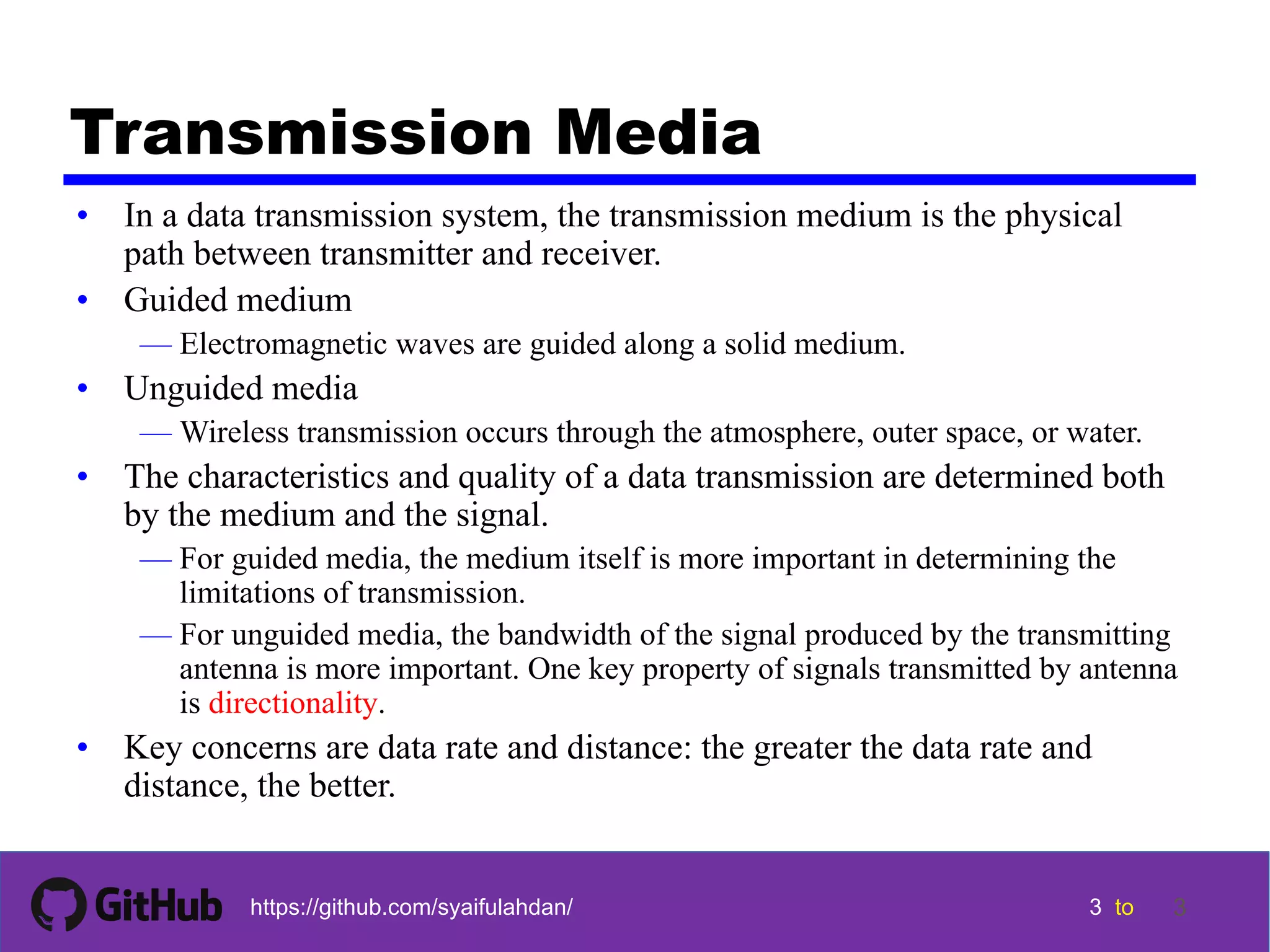 Dc ch04 : transmission media | PPT
