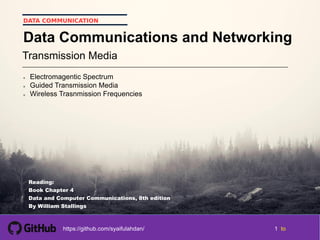 Dc ch04 : transmission media | PPT