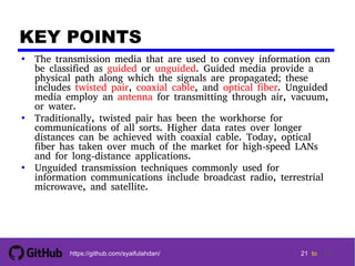 Dc ch04 : transmission media | PPT
