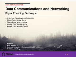 Dc ch05 : signal encoding techniques | PDF